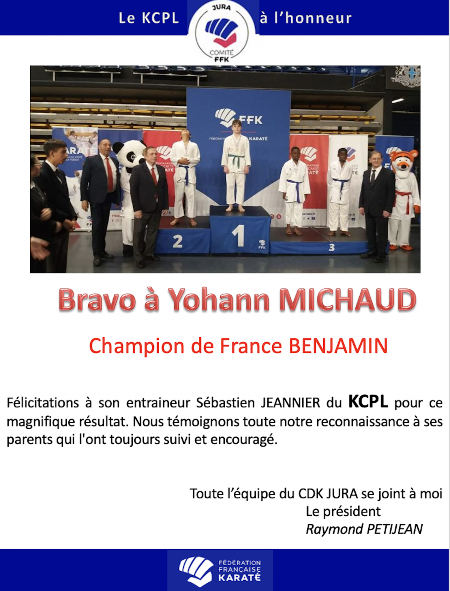 BRAVO à Yohann MICHAUD ! - Ligue Régionale Bourgogne-Franche-Comté de ...