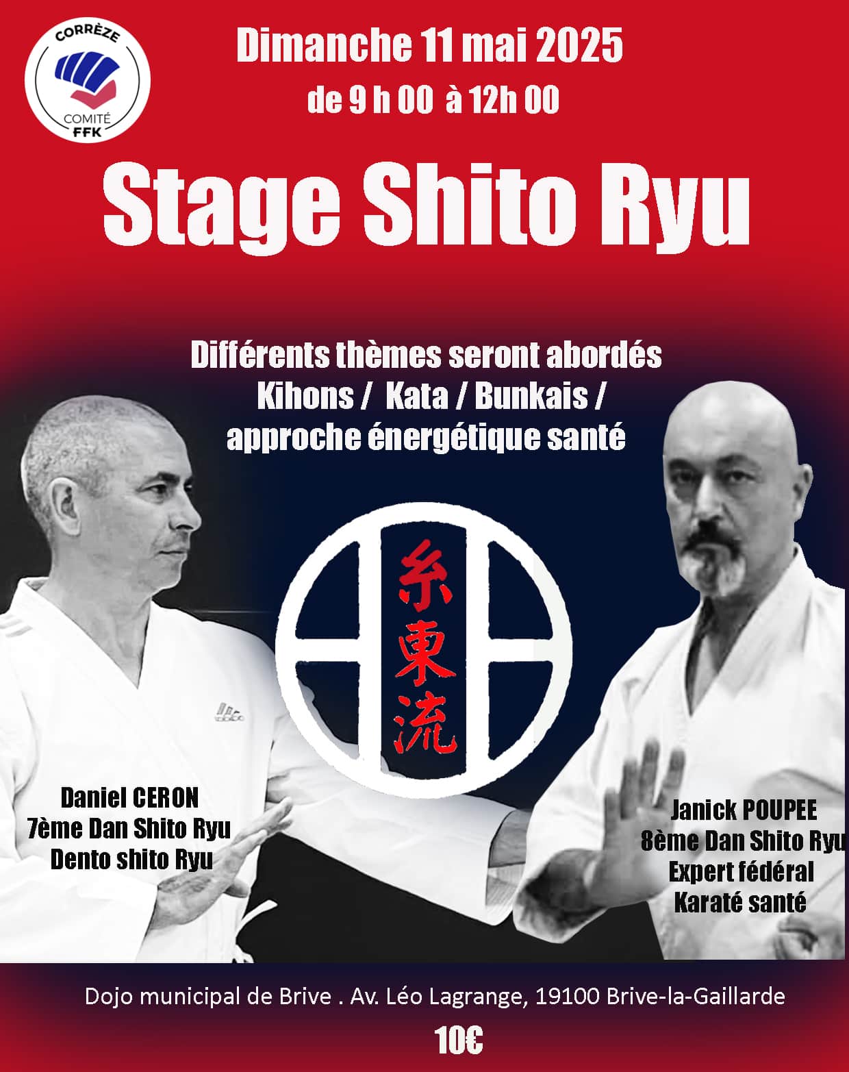 Stage Shito Ryu - Janick POUPEE et Daniel CERON - Dimanche 11 mai 2025 ...