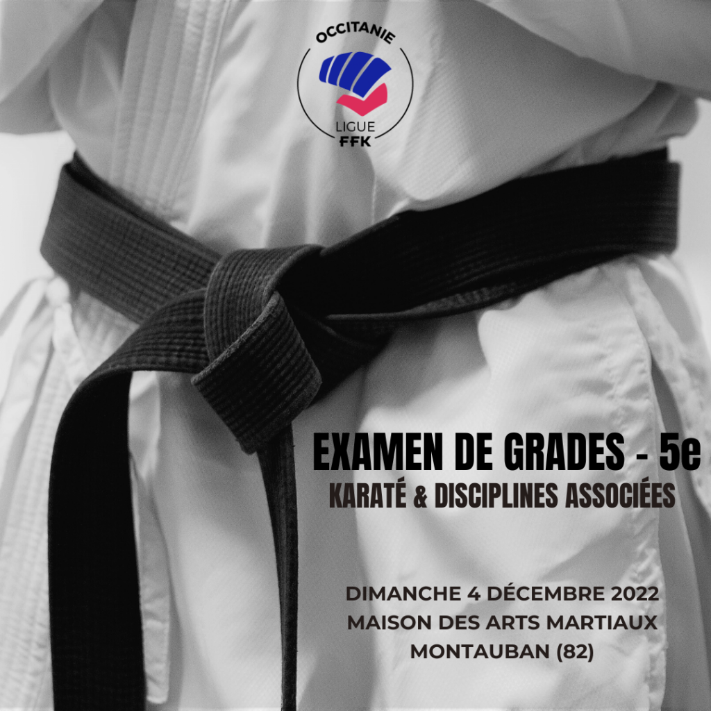 FFKDA / LIGUE OCCITANIE - EXAMEN DE GRADES des 5°DAN - Comité ...