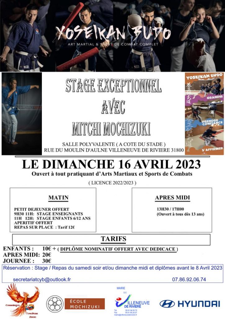 YOSEIKAN-BUDO - STAGE EXCEPTIONNEL avec MITCHI MOCHIZUKI - Comité Départemental du Gers de ...