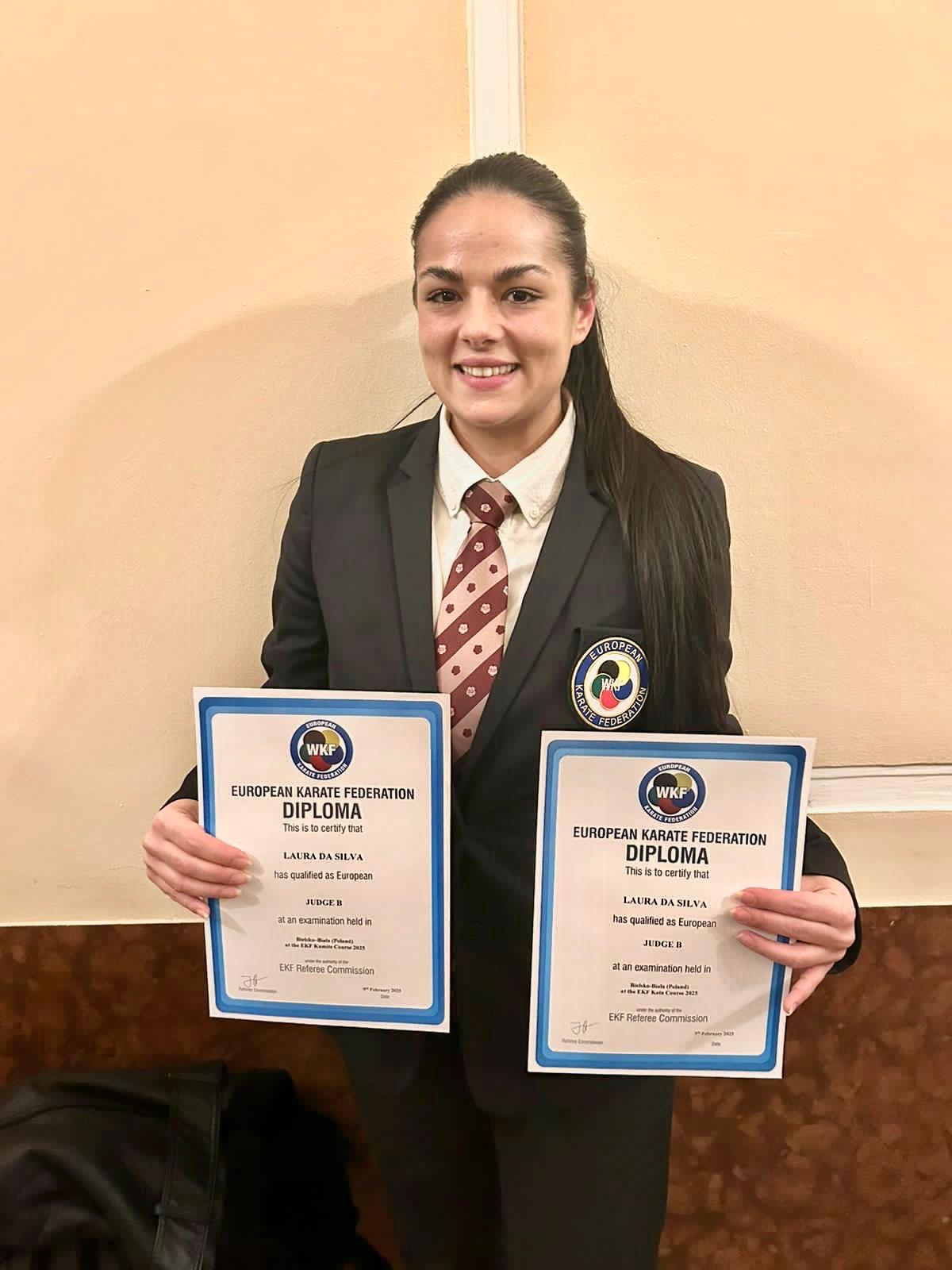 Laura DA SILVA décroche une double certification européenne ! - Comité ...