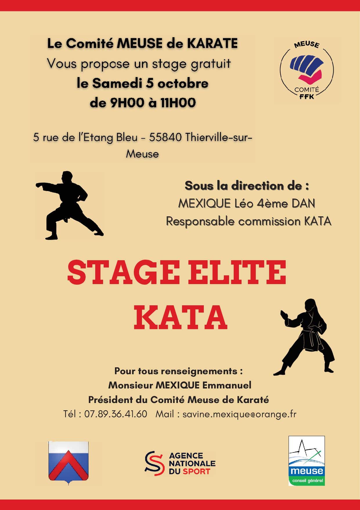 STAGE KATA - Comité Départemental de la Meuse de Karaté et Disciplines ...