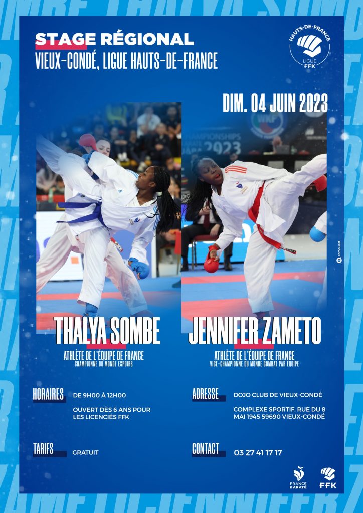 Stage avec les Championnes du Monde le 4 JUIN 2023 à VIEUX CONDE ...