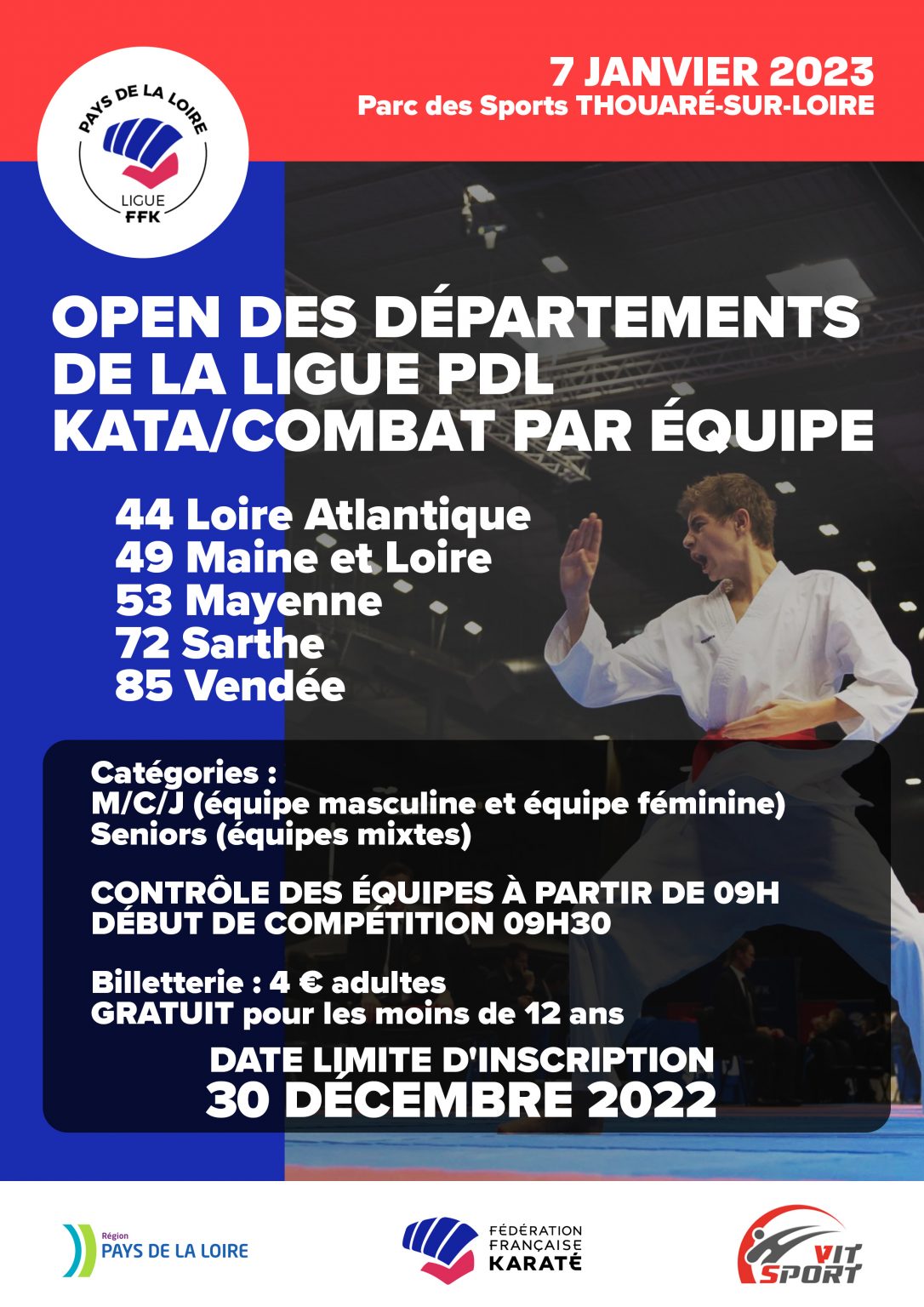 Open des Départements de la Ligue PDL Kata/Combat par équipe - Ligue ...