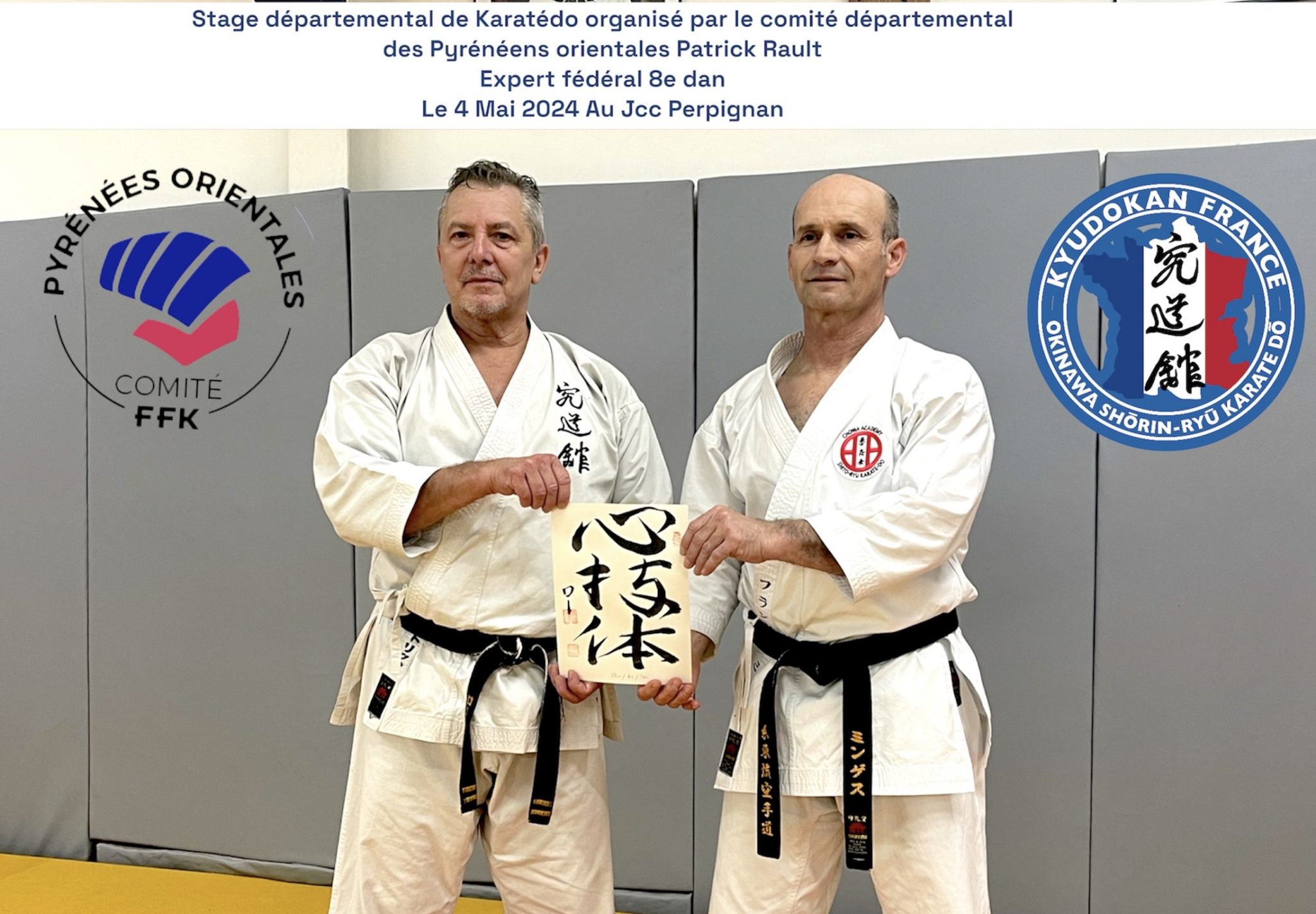 04 MAI : Stage départemental dirigé par Patrick RAULT 8° Dan, expert ...