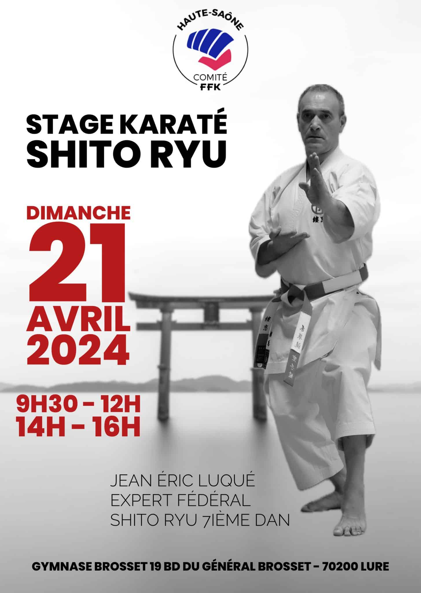 STAGE KARATE SHITO RYU 21/04/2024 LURE - Comité Départemental de Saône ...