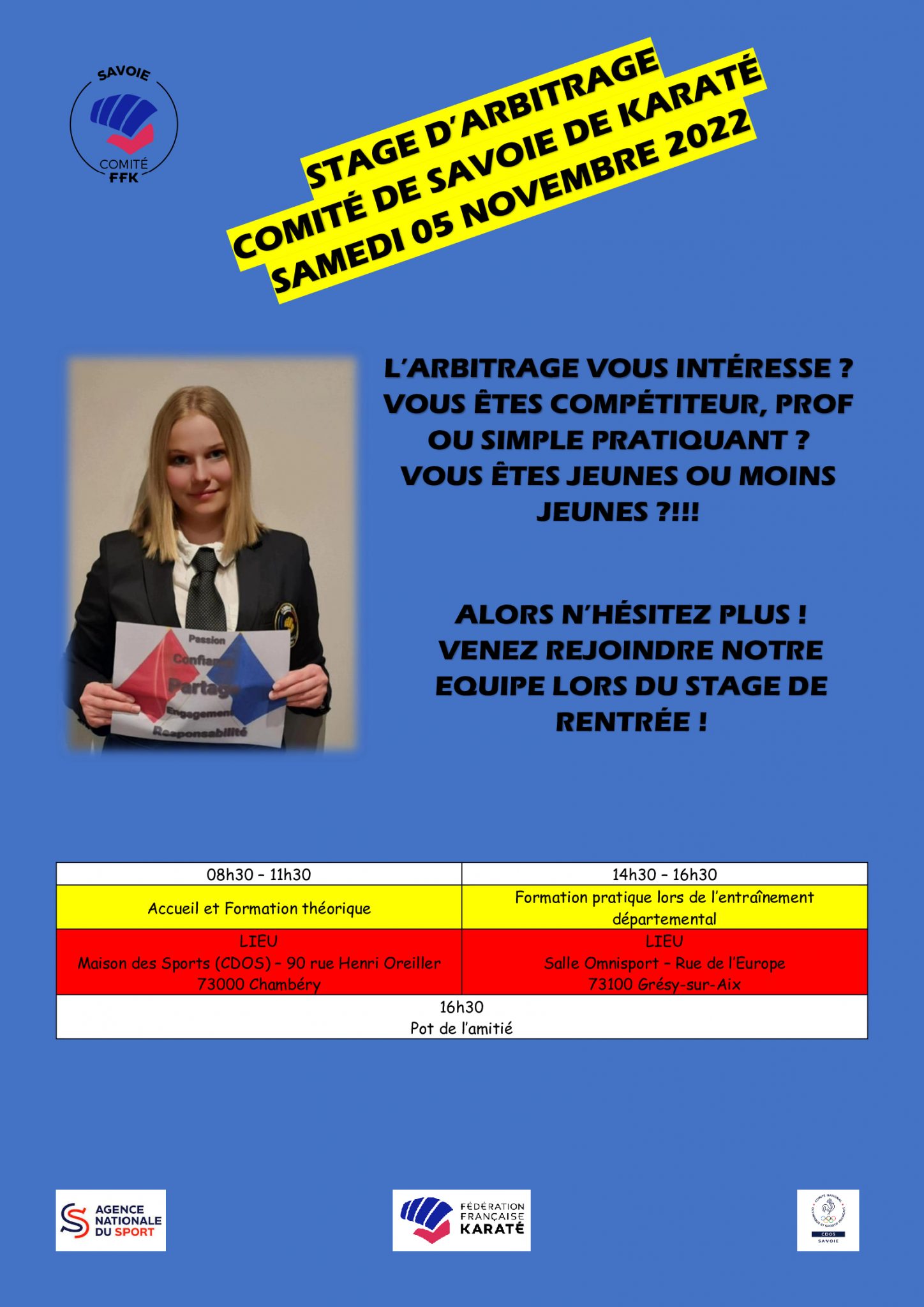 STAGE D’ARBITRAGE ET MEETING DES COACHES (OUVERT ARBITRES, COACHES ...