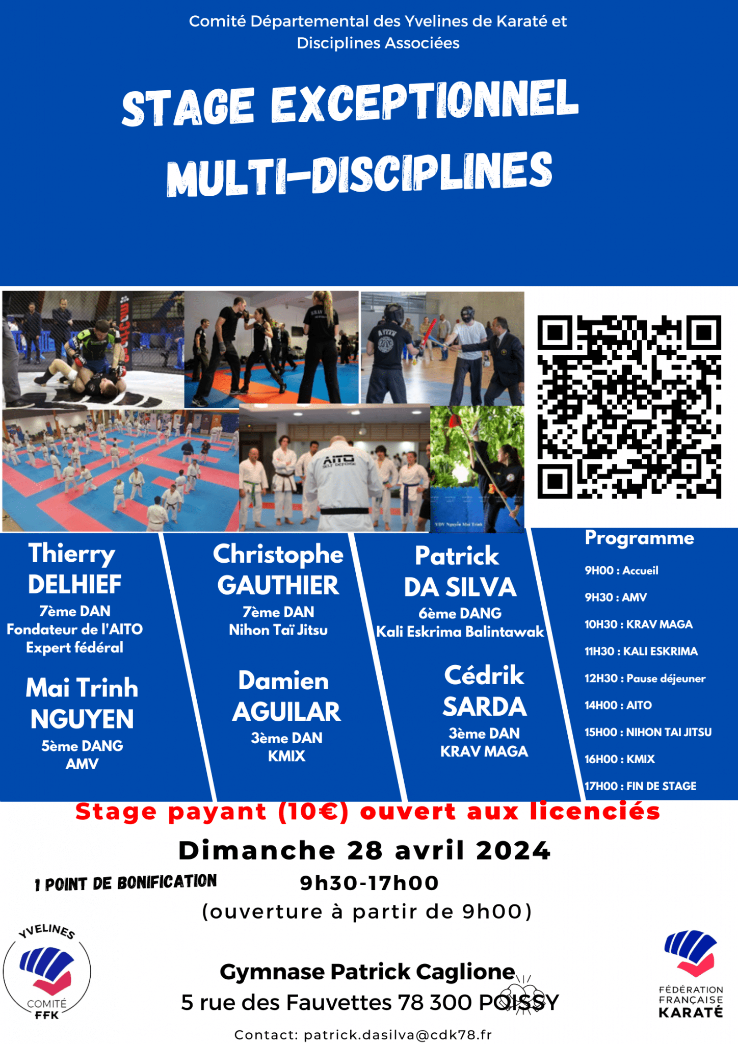 STAGE MILTI DISCIPLINES - Comité Départemental des Yvelines de Karaté ...